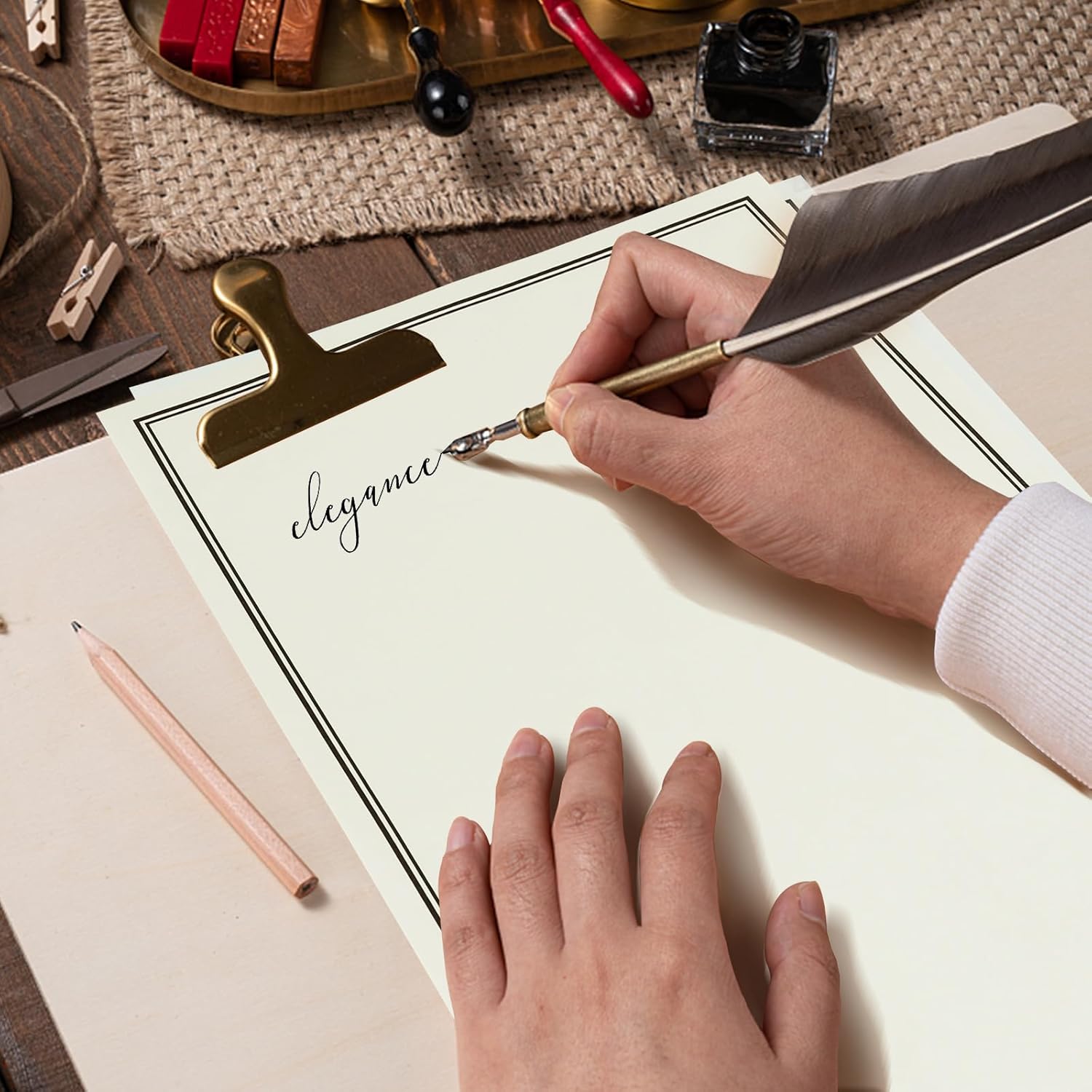 72 Pieces Stationery Set with Envelopes (48 Paper Sheets + 24 Envelopes ...